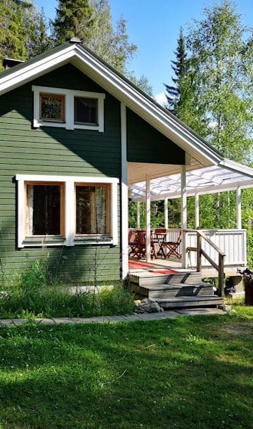 Fins huisje huren in Savonlinna in de natuur, aan een meer.